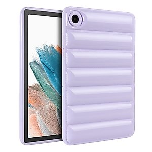 FERKAP Stand Tablet Cover Tablet Case Compatible with Samsung Galaxy Tab A8 10.5 inch 2021 (SM-X200/X205),Ultra Thin Lightweight Full Protective Cover Drop-Proof Shock-Proof (Color : Purple)
