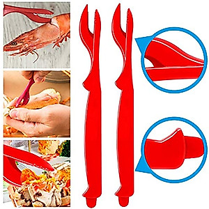 Ajmyonsp 8Pack Seafood Tools Set Crab Crackers Nut Cracker and Picks - 4 Crab Leg Forks 2 Stainless Steel Lobster Crackers 2 Shellfish Sheller Knife & Dishwasher Safe