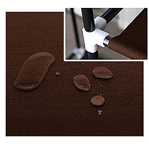 YOUUD Portable Closet 50 Inch Wardrobe Closet for Hanging Clothes with Non-Woven Fabric Cover, 4 Hang Rods and 4 Clothes Storage Organizer Shelves, Brown Clothes Closet Quick and Easy Assembly