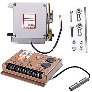 Knowtek ADC225-12V Actuator + Governor ESD5111 + Magnetic Pickup Sensor MPU MSP675 for Generator 1 Set Actuator ADC225-12