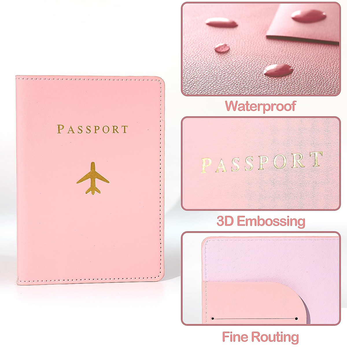 Passport Holder,Passport and Vaccine Card Holder Combo,Passport Holder With Vaccine Card Slot,Travel Essentials,Passport Cover,Passport Case,Passport Wallet,Travel Document Organizer,Travel Gifts