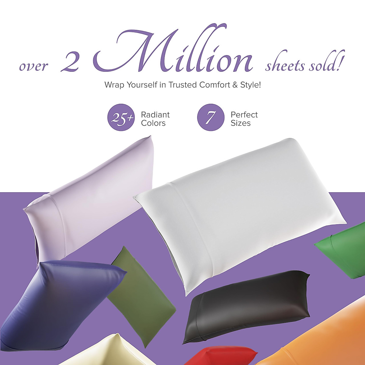 Carressa Linen Luxury Egyptian Cotton 4 PC Queen Size Sheet Set - 600 Thread Count Deep Pocket Fitted and Flat Sheets, Soft, Cooling Extra Long Staple Hotel-Quality Bedding with Sateen Weave - White