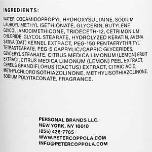 PETER COPPOLA a-Keratin Clarifying Shampoo - Gentle And Deep Cleansing Sulfate Free Shampoo Removes Build Up, Oils, And Excess Product From Hair And Scalp - Reduces Oily Hair (24 Fl Oz)