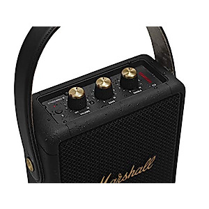 Marshall Stockwell II Portable Bluetooth Speaker - Black and Brass