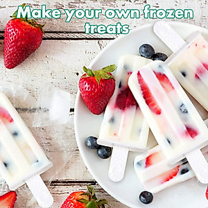 Popsicles Molds, Silicone Popsicle Mould BPA Free Ice Pop Molds Reusable 10 Cavities Popsicle Maker with Popsicle Sticks, Funnel and Cleaning Brush (Forest Green)