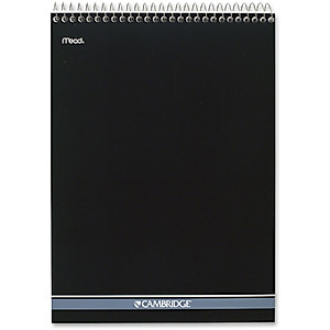 Cambridge Wirebound Numbered Legal Pad, 8.5 X 11 Inches, 70 Sheets (59006), White, 12.6" x 8.5" x 0.4"