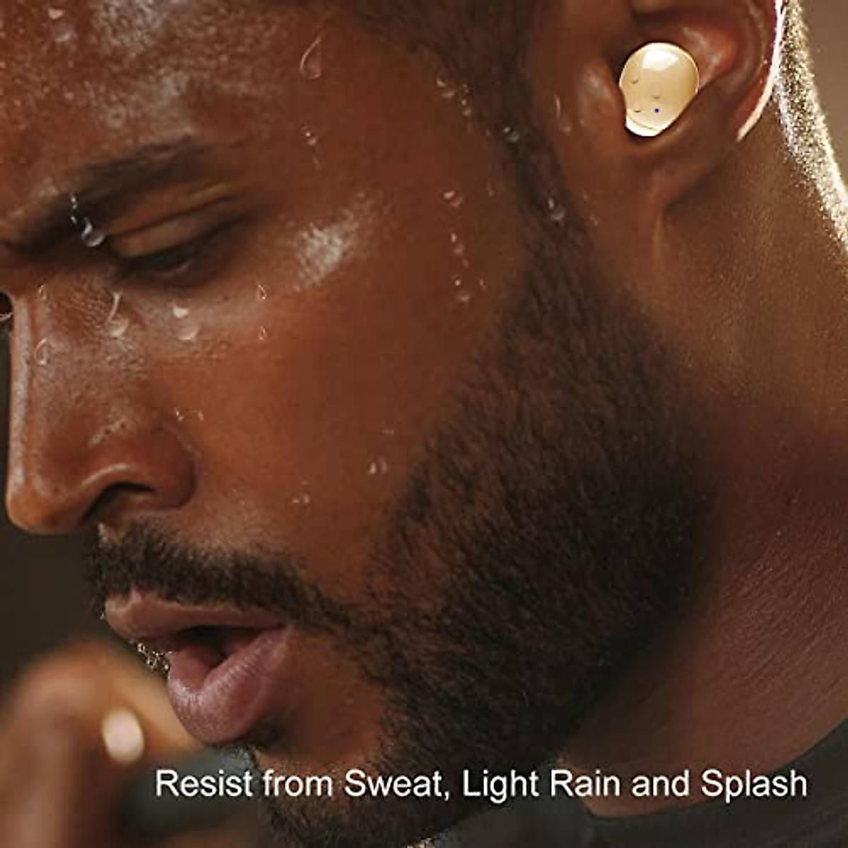 eleror Mini Wireless Earbuds X9, Small Bluetooth Earphones Headset Streaming Music from Cellphone for Sleep on Side, Running, Workout, Travel, Handsfree for iPhone & Samsung Phones(Ivory)