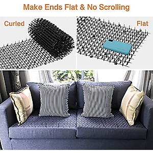 One Sight Scat Mat for Cats with Spikes, 78x11 inches, Cat Repellent Outdoor, Cat Deterrent Indoor, Dog Digging Deterrent for Garden and Fence, Cats Stopper Network