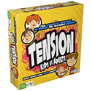 Tension Family Edition Board Game - Fast Paced Guessing Game Of Subjects And Categories - Kids vs. Adults Version Features 200 Cards (Ages 7+)