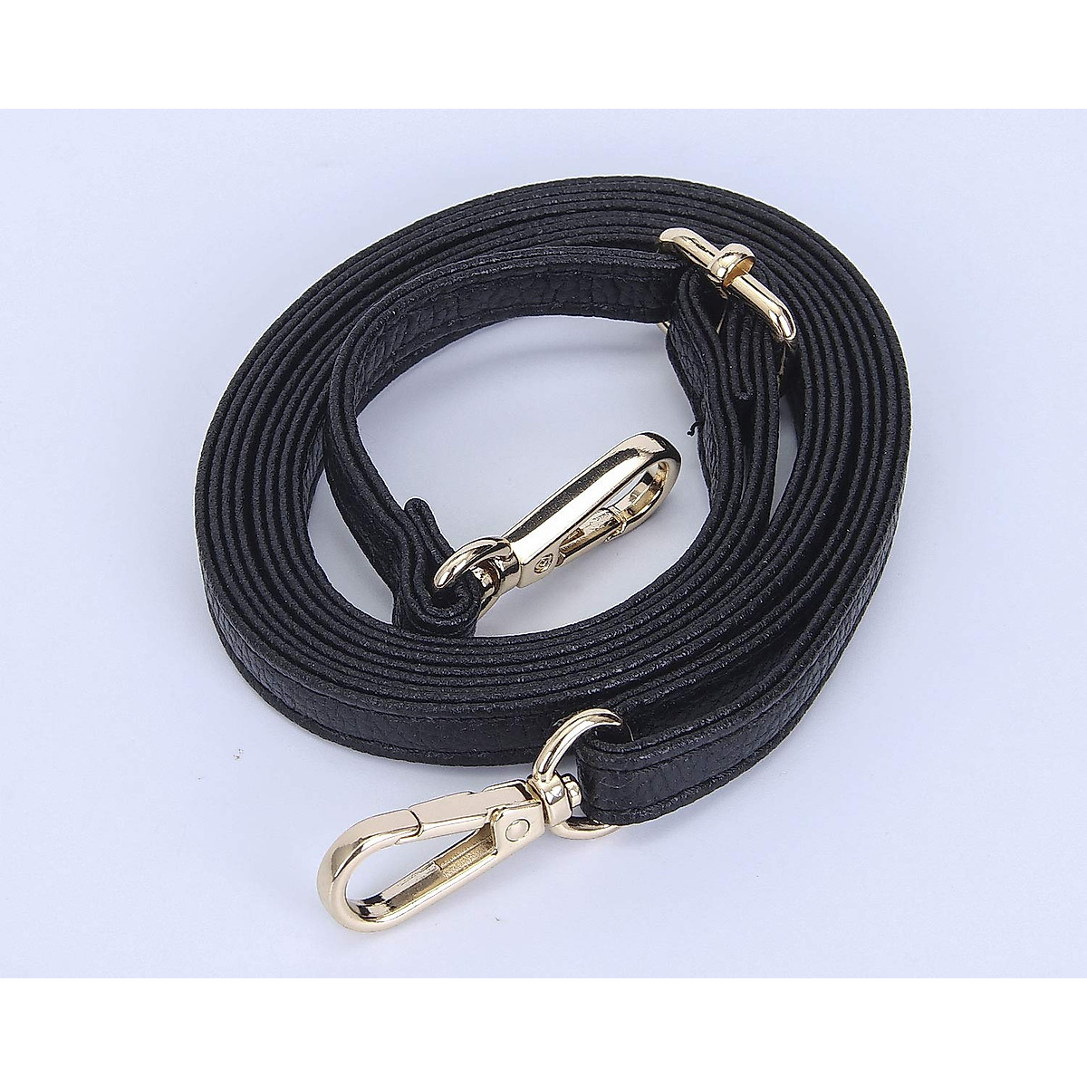 VanEnjoy Purse Strap Replacement with Tassel,Lichee Pattern Microfiber Leather for Crossbody Bag or Handbag,34-60" L*0.5" W,Gold Metal