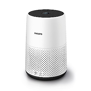 PHILIPS Air Purifier 800 Series, Purifies Rooms up to 698 sq ft (in 1h), 93 CMF Clean Air Rate (CADR), HEPA Filter, AHAM and Energy Star Certified, 99.99% allergen removal, AC0820/40, White