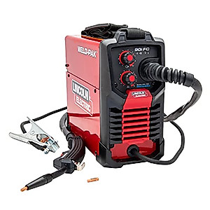 Lincoln Electric 90i FC Flux Core Wire Feed Weld-PAK Welder, 120V Welding Machine, Portable w/Shoulder Strap, Protective Metal Case, Best for Small Jobs, K5255-1
