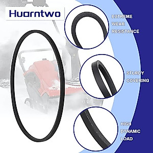 Huarntwo 754-04195 954-04195A Auger Drive Belt for MTD Troy Bilt Cub Cadet Snow Thrower(1/2" x 37")