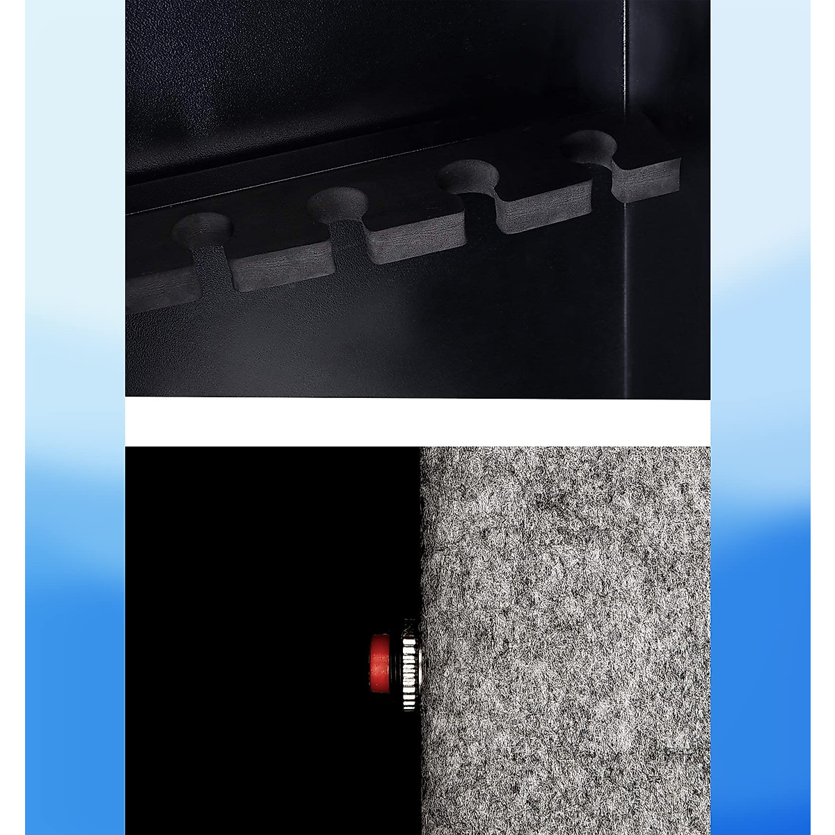 Quicktec Larger and Deeper Rifle Safe, New and Improved Gun Safe for 5-6 Rifles and Shotguns for Home, Quick Access Gun Storage Cabinet (w or w/o Scope) with Pistol Lockbox Silent Mode