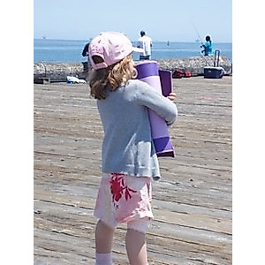 The Little Yoga Exercise Mat Mini Playtime Mat for Babies and Toddlers Non Toxic Non Slip Pretty Lotus Flower Design for Active and Calm Play