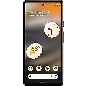 Google Pixel 6A 5G 128GB 6GB RAM Factory Unlocked (GSM Only, No CDMA - not Compatible with Verizon) Global Version - Charcoal (Renewed)