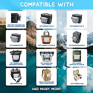 Waterproof MOLLE Dry Bag for YETI Coolers and Tactical Bags - Compatible with YETI Soft Coolers, Backpacks, and Totes - Small Pouch Compatible with YETI Hopper Accessories - YETI Cooler Accessories