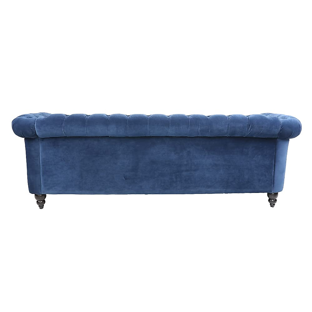 NOSGA Large Sofa, Modern 3 Seater Couch Furniture, Three-seat Sofa Classic Tufted Chesterfield Settee Sofa Tufted Back for Living Room (Blue)