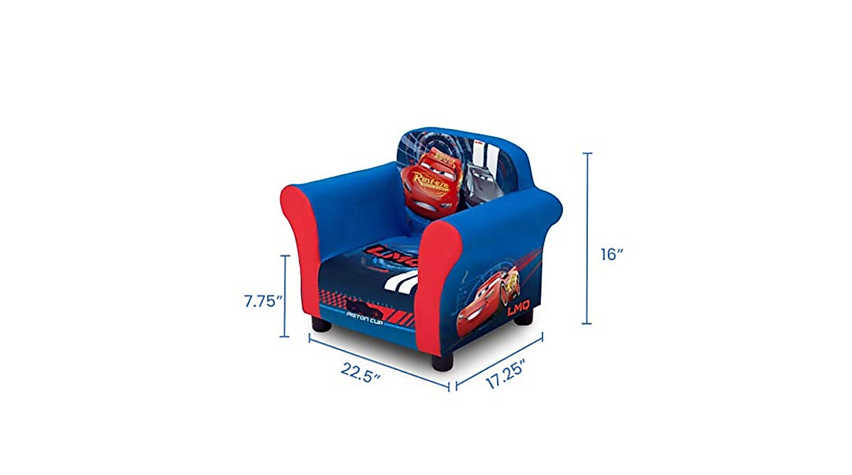 Disney Cars Upholstered Chair - Fun & Cozy for Kids