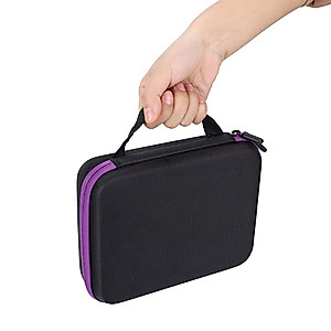 Aqur2020 Diamond Embroidery Box, 30 Slots Diamond Embroidery Box Diamond Painting Accessories Tool Storage Box with 30 Compartments(Purple)