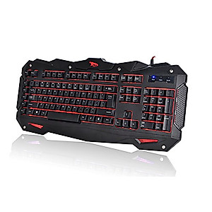 iMicro COBRA 110-Key LED Backlit USB Gaming Keyboard (IM-KBCOBV8)