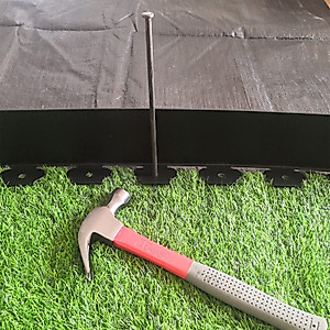 Landscape Edging Kit,20FT Plastic No Dig Garden Edging with 25 Stakes,4.5 Inch Tall Lawn Edging for Yard,Lawn,Flower Gardens Border