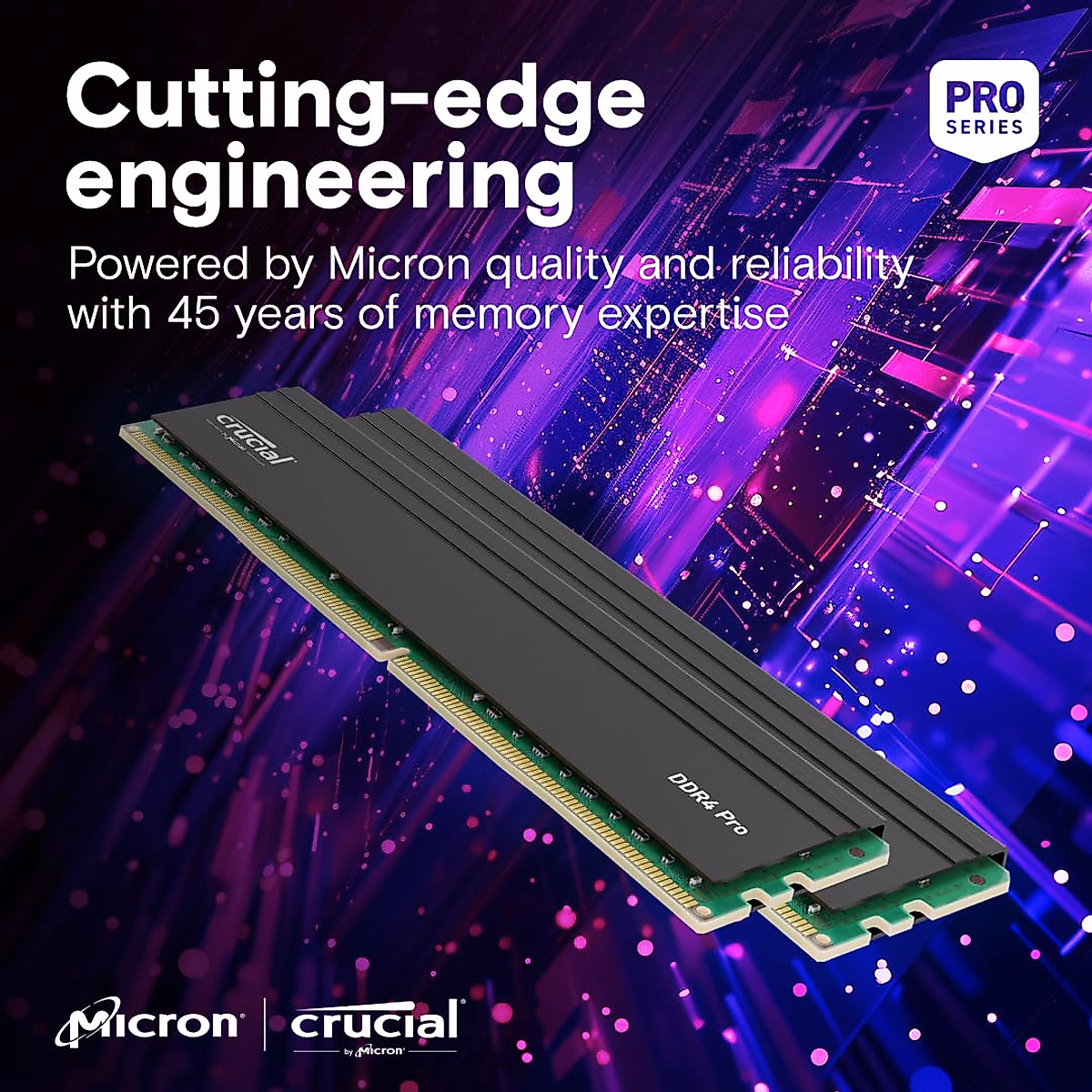 Crucial Pro RAM 32GB Kit (2x16GB) DDR4 3200MHz (or 3000MHz or 2666MHz) Desktop Memory CP2K16G4DFRA32A