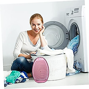 1pc Mini Washboard Wavy Washboard Washboards Hand Washer Tools for Kids Thickened Home Washboard Portable Washboards Laundry Wash Board Plastic Thicken Folding Board Red