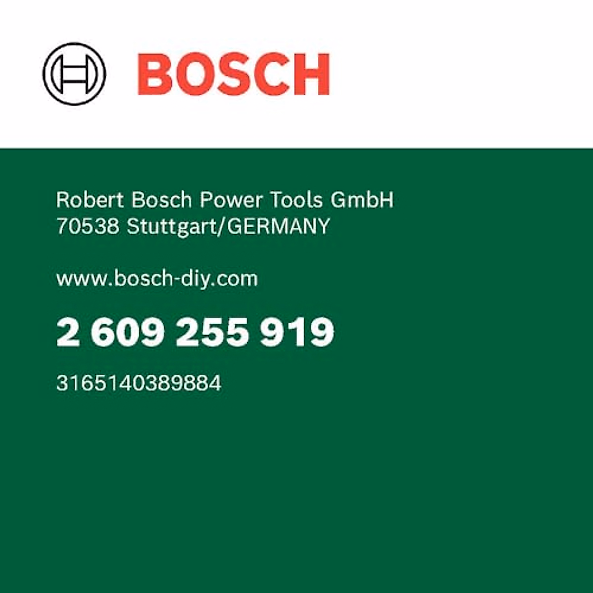 Bosch 2609255919 49mm Philips Screwdriver Bit PH1 (2 Pieces)