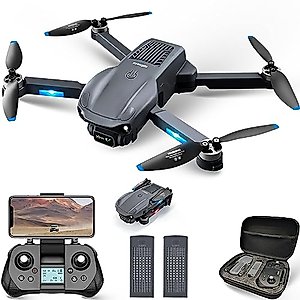 4DRC F12 GPS Drone with camera for Adults 4K 5G wifi FPV Live Video HD Camera,RC Quadcopter for Kids beginners with Brushless Motor, Return Home, GPS Follow Me, Carrying Case,2 Battery