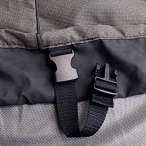 Budge NeverWet Mojave Round Patio Table and Chairs Combo Cover, Black Ivory, Extra-Large