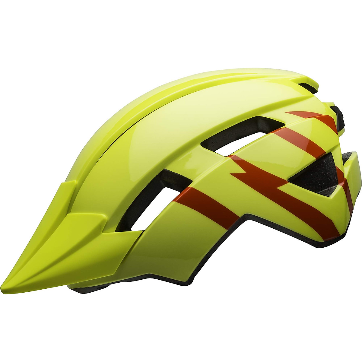 BELL Sidetrack II Youth Bike Helmet - Strike Gloss Hi-Viz/Red (2023), Universal Youth (50-57 cm)