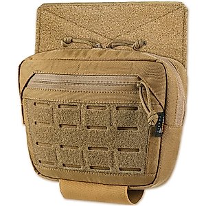 M-Tac Elite Dangler Pouch Large - Tactical Drop Down Utility Pouch with Hook & Loop Carrying - Dump Tool Pouch Carrying Kit Lower Bag (Coyote)