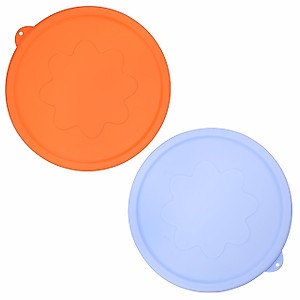 LUVCOSY 7 Cup Silicone Replacement Lids Storage Cover for Pyrex 7402-PC Glass Bowls (Container not Included) 2 Pack Microwave, Dishwasher and Freezer Safe