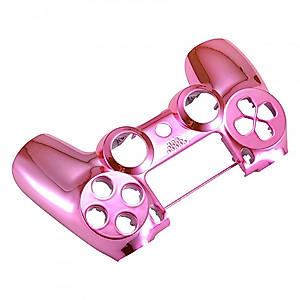 eXtremeRate Chrome Pink Edition Custom Front Housing Shell Faceplate Compatible with ps4 Pro Slim Controller CUH-ZCT2 JDM-040 JDM-050 JDM-055 - Controller NOT Included
