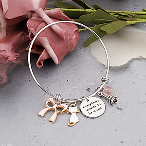 AKTAP The Aristocats Inspired Jewelry Cat Marie Bracelet Everybody Wants to Be a Cat Gift for Comic Movie Lovers (Cat Marie Bracelet)
