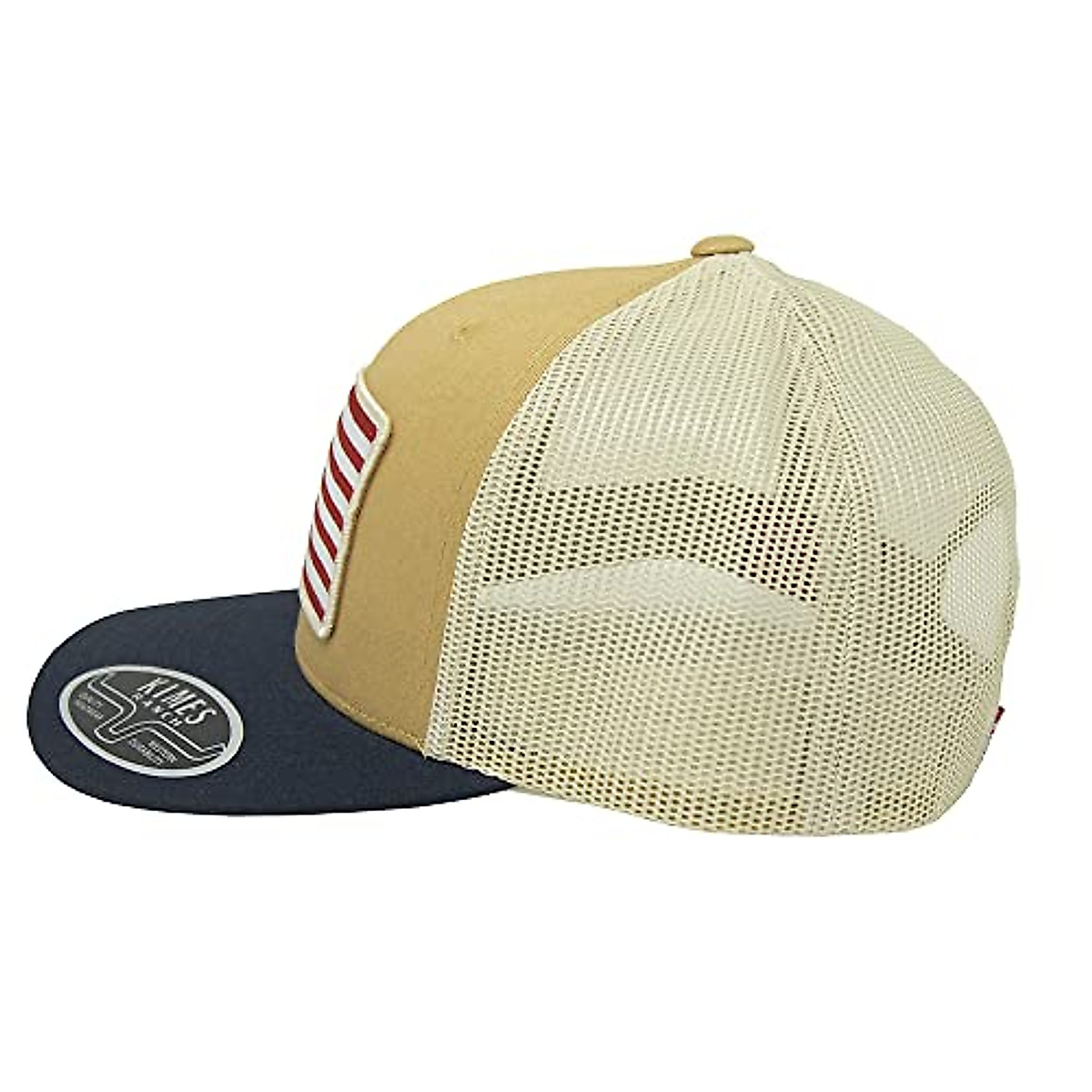 Kimes Ranch Adjustable Snapback Hat American Trucker/Work Wear Brown