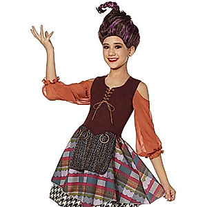 Spirit Halloween Tween Mary Sanderson Dress Hocus Pocus Costume | OFFICIALLY LICENSED - M