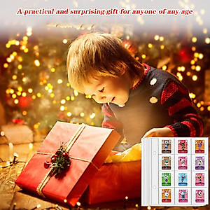 120 Pockets Extra Expansion Binder Sleeves for Animal Crossing Mini Cards Binder, ACNH NFC Tag Game Mini Cards Binder Sleeves 10 Packs