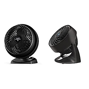 Vornado 52 Whole Room Air Circulator Fan with 3 Speeds, Black & 133 Compact Air Circulator Fan