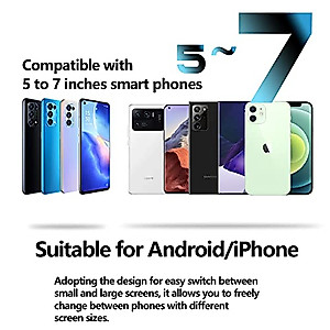 VR Headset Compatible for iPhone and Android Phone, Virtual Reality Glasses with Blu-ray Eye Protected Light & Small, Watch Movies, Video & Play Game, Support 4.7-7.0” Smartphone