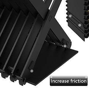 GEEKRIA Discs Storage Box Rack Tower, Foldable PS5 Games Card Disk Stand Storage Bracket Discs Holder Compatible with PS4/ PS5/ Nintendo Switch/Xbox Series/Xbox Noe/CD/DVDs/Movie Discs