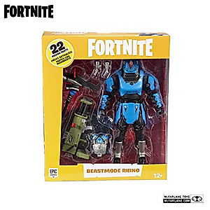 McFarlane Toys Fortnite Beastmode Rhino Premium Action Figure, Multi