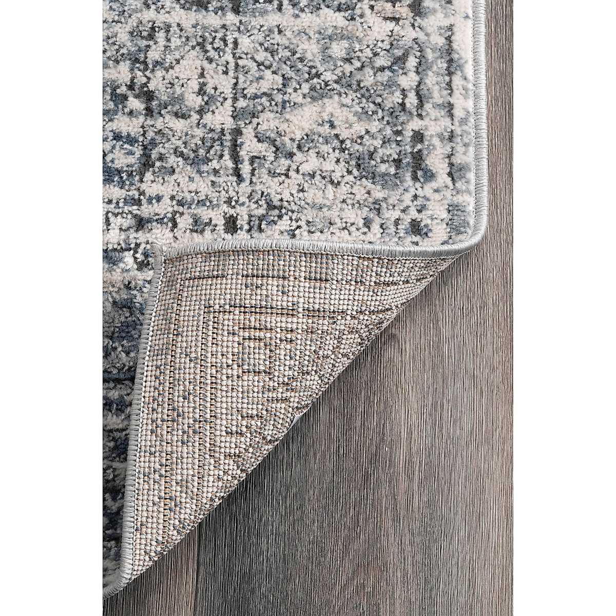 nuLOOM Jayla Barbed Iris Medallion Area Rug, 9x12, Blue