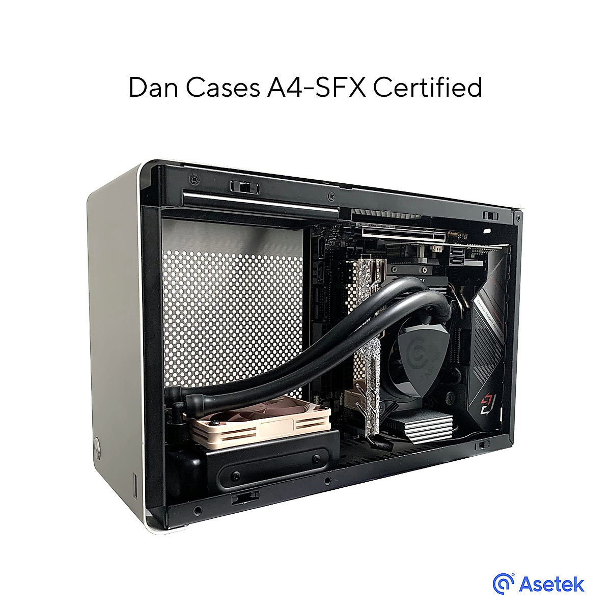 645LT SFF AIO CPU Cooler from Asetek, High Performance 92mm All-in-One Water Cooler Tailored for Small Form Factor Builds; Dan Cases A4-SFX Certified; 2-Year Warranty