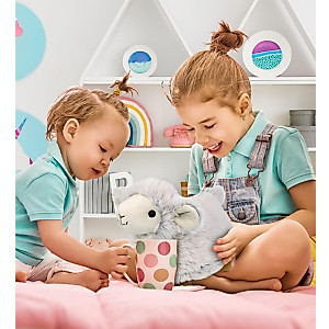 DolliBu White Sheep Plush Toy - Super Soft Sheep Stuffed Animal for Girls and Boys, Cute and Cuddly Farm Stuffed Animal, Realistic Stuffed Sheep Plush Gift, Decor for Baby, Kids, Adults - 11.5 Inches