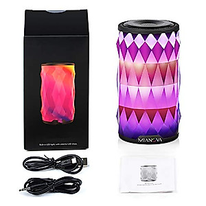MIANOVA LED Bluetooth Speaker,Night Light Changing Wireless Speaker, Portable Wireless Bluetooth Speaker 6 Color LED Themes,Handsfree/Phone/PC/MicroSD/USB Disk/AUX-in/TWS Supported