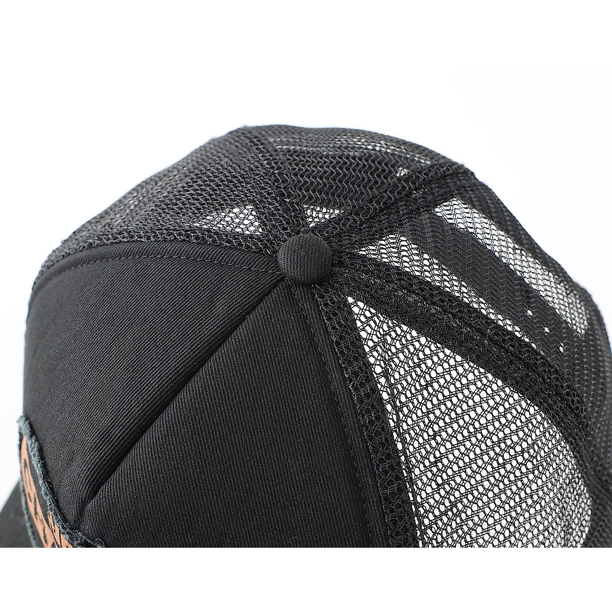 Home Prefer Men's Vintage Mesh Trucker Hat Outdoor Sport Summer Baseball Cap (Black New)