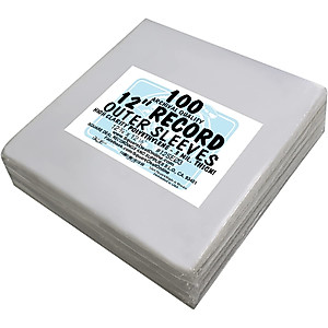 (500) 12" Record Outer Sleeves - INDUSTRY STANDARD 3mil Thick Polyethylene - 12 3/4" x 12 1/2"