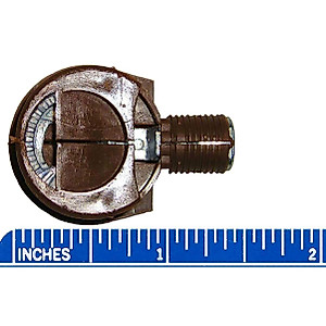 Brown Quickloc Flanged Fasteners for Face 25mm Boring Furniture Connectors (Set of 8) Sauder Titus